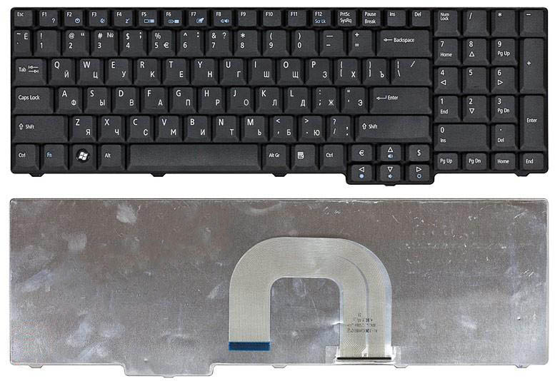 Клавиатура для ноутбука Acer Aspire 9800 9810 черная