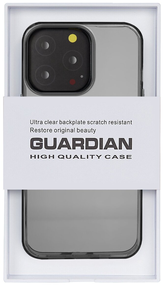 Чехол для iPhone 13 Pro GUARDIAN High Quality — Чёрный