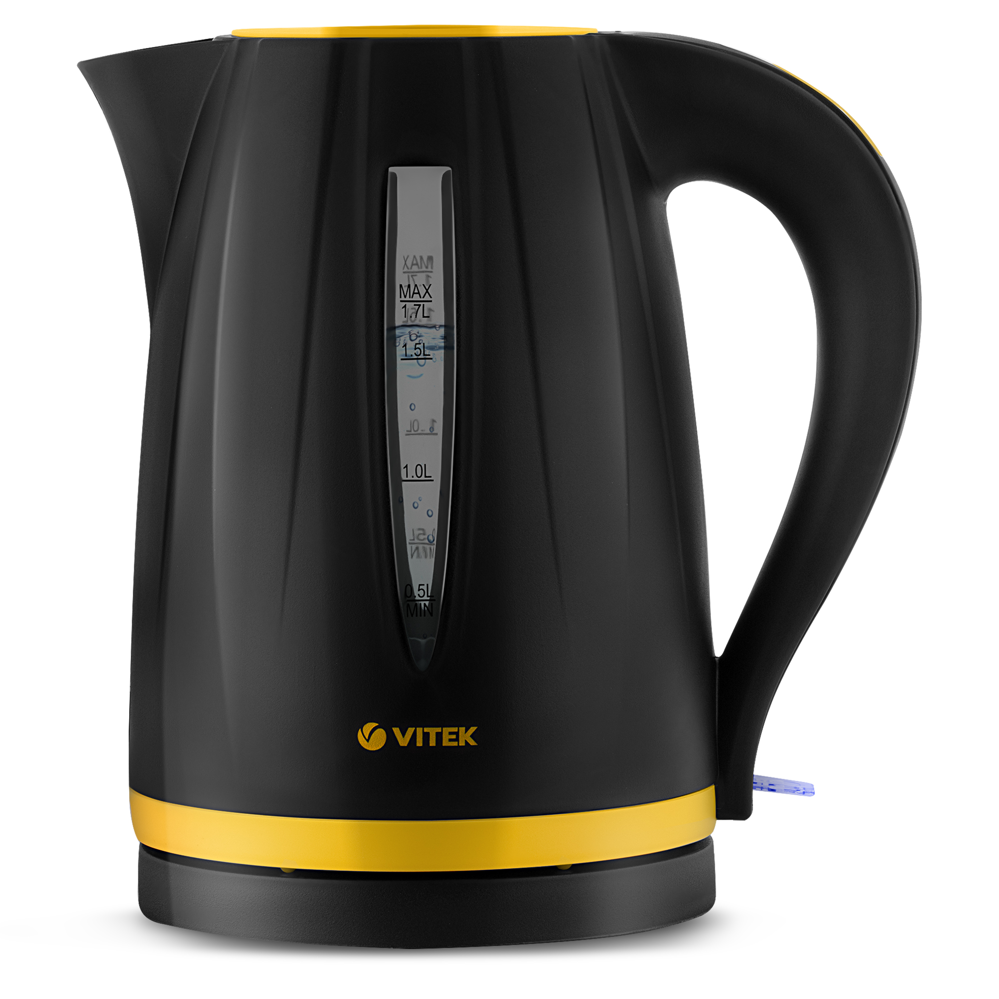 Чайник электрический VITEK VT-1168 1.7 л черный, желтый