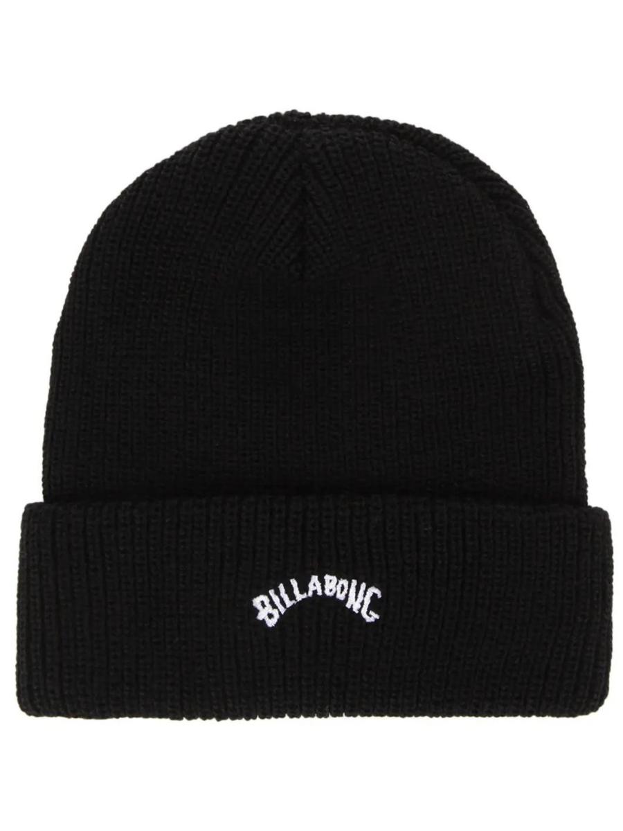 Шапка бини мужская Billabong Original Beanie черная, one size