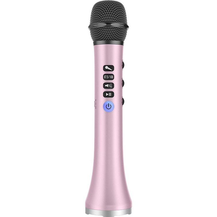 Караоке-микрофон L-698 15W, розовый