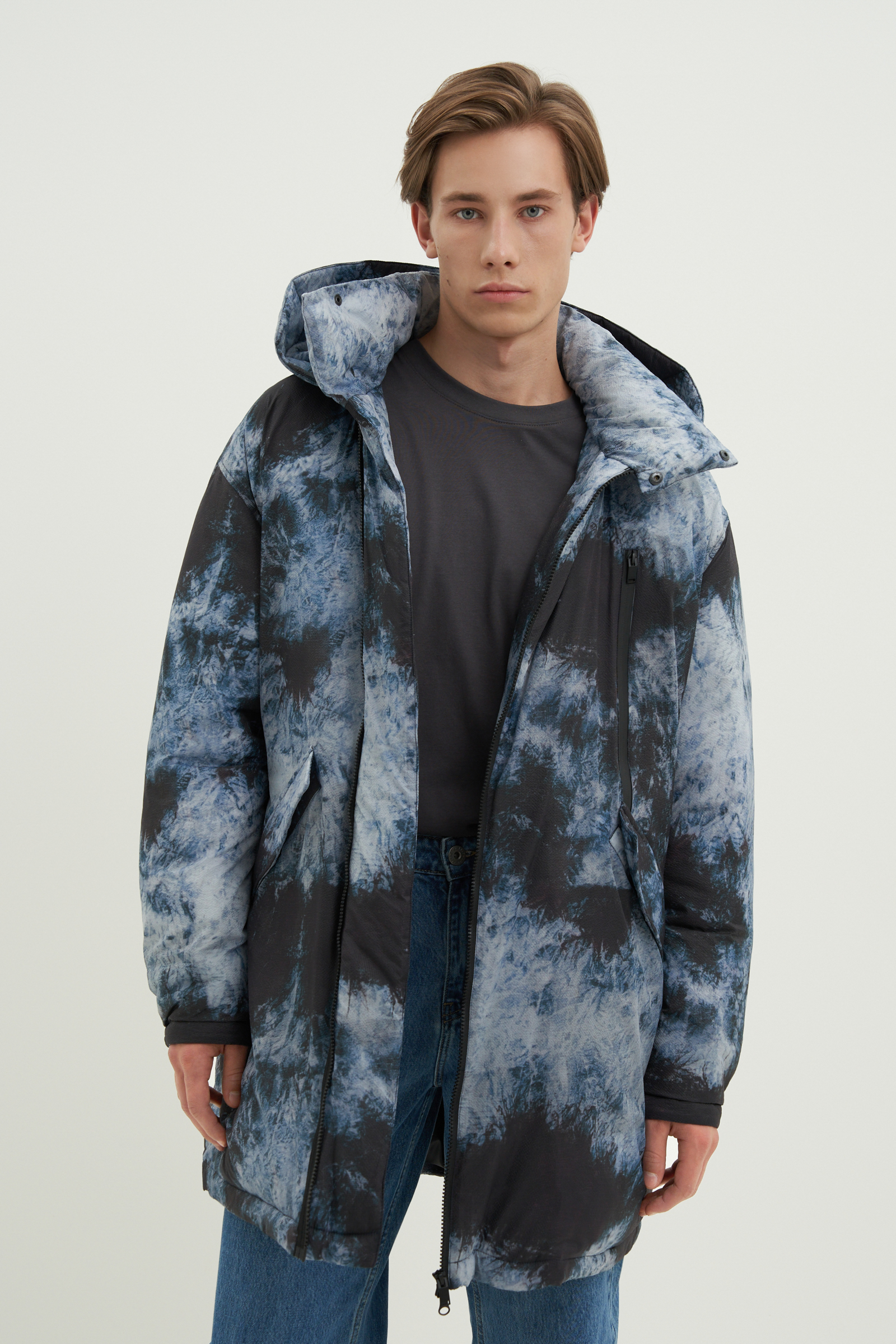 Куртка мужская Finn Flare FAD21000 синяя XL