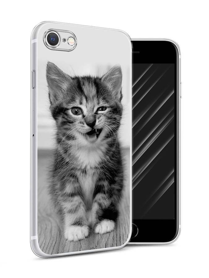 Чехол Awog на Apple iPhone 7 / Айфон 7 "Подмигивающий котенок"