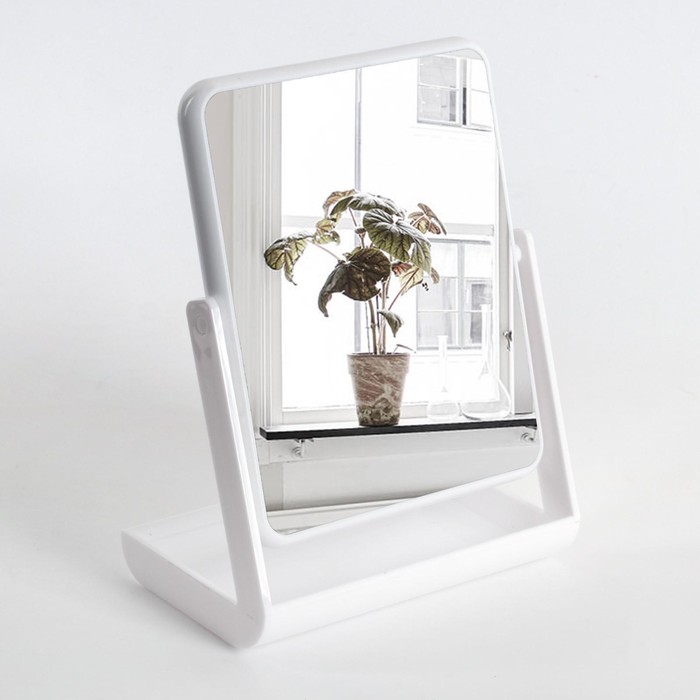 Queen fair Зеркало с подставкой для хранения, двустороннее, зеркальная поверхность 13,5 x