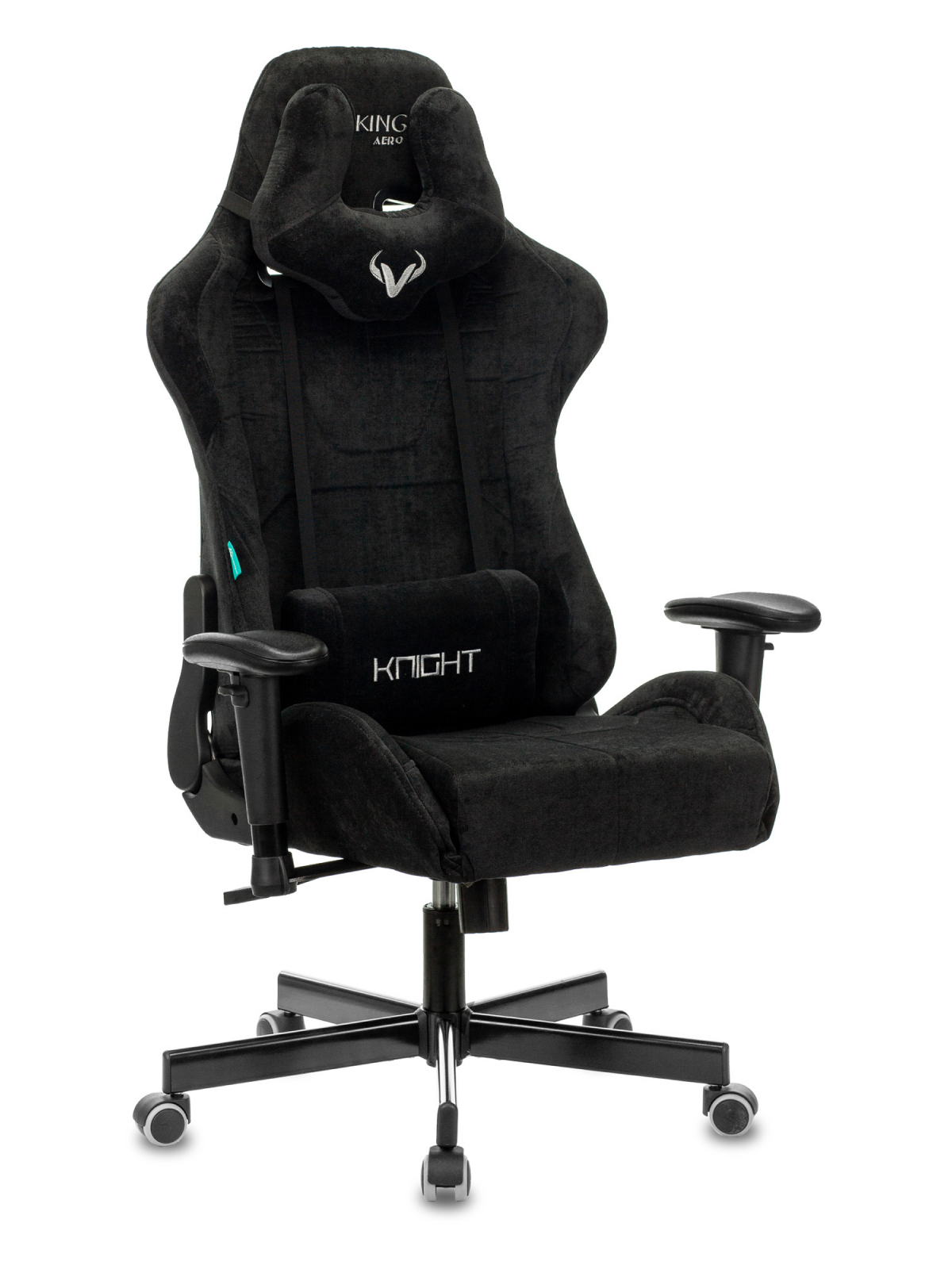 Кресло компьютерное геймерское игровое Бюрократ Zombie VIKING KNIGHT Fabric ткань, черный