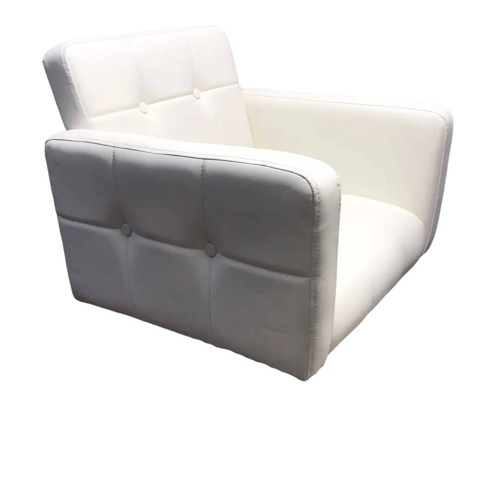 Парикмахерское кресло Мебель Бьюти Аврора белый 68х60х52