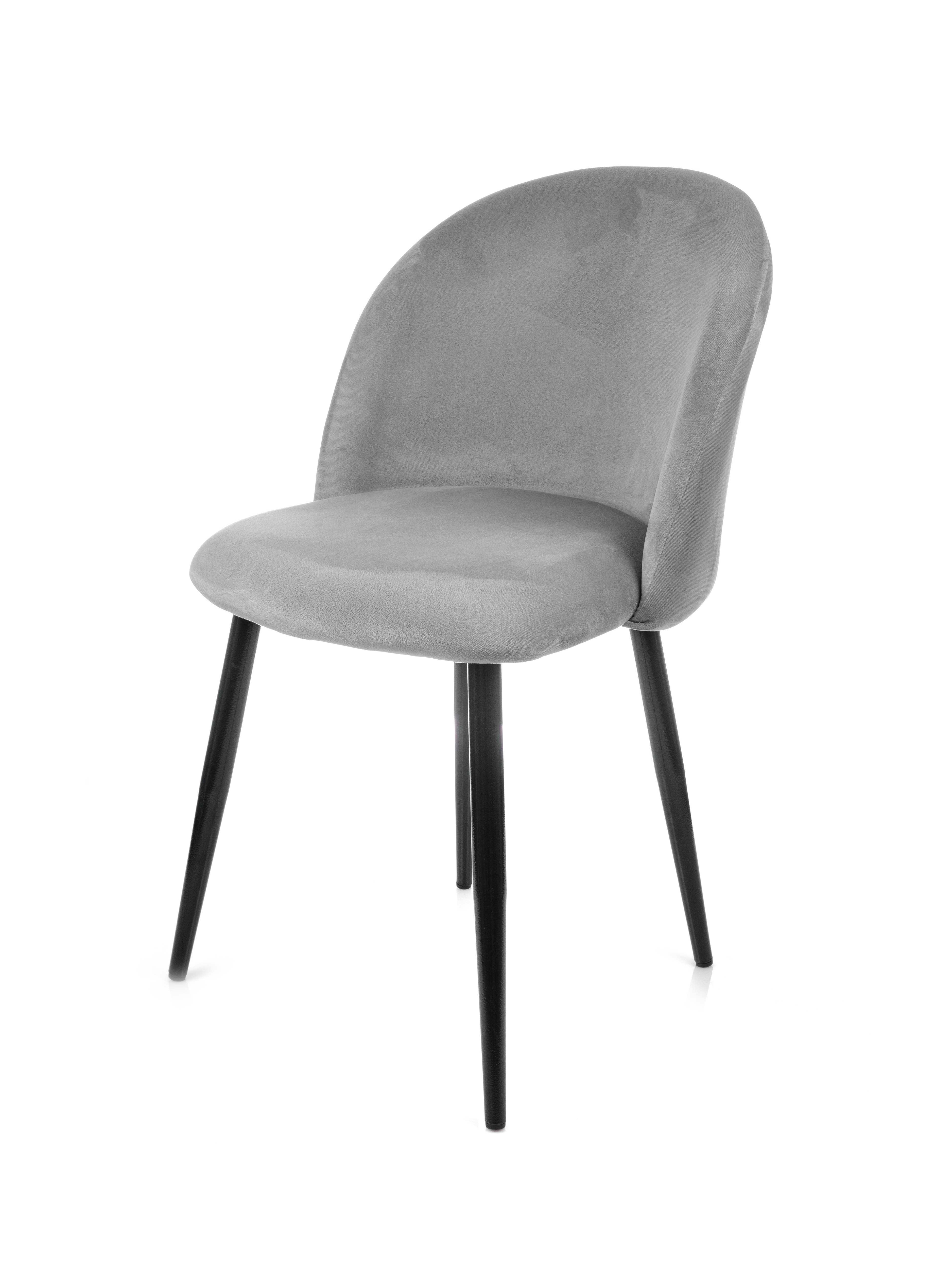 Комплект стульев Бари, 23070745 серый/чёрные ножки (2 шт)