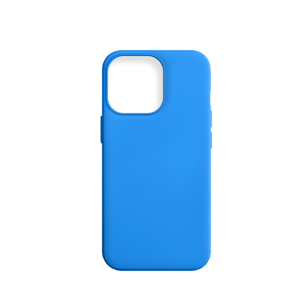 Чехол iPhone 13 Mini (5.4) Silicone WS голубой