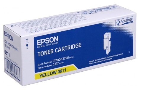 Картридж для лазерного принтера Epson C13S050611, желтый, оригинал