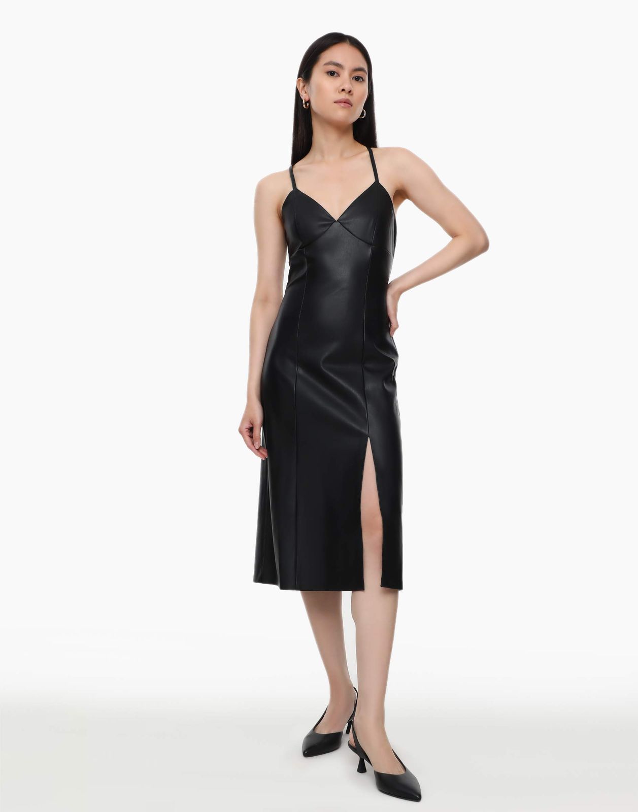 Платье женское Gloria Jeans GDR027585 черное M (44-46)
