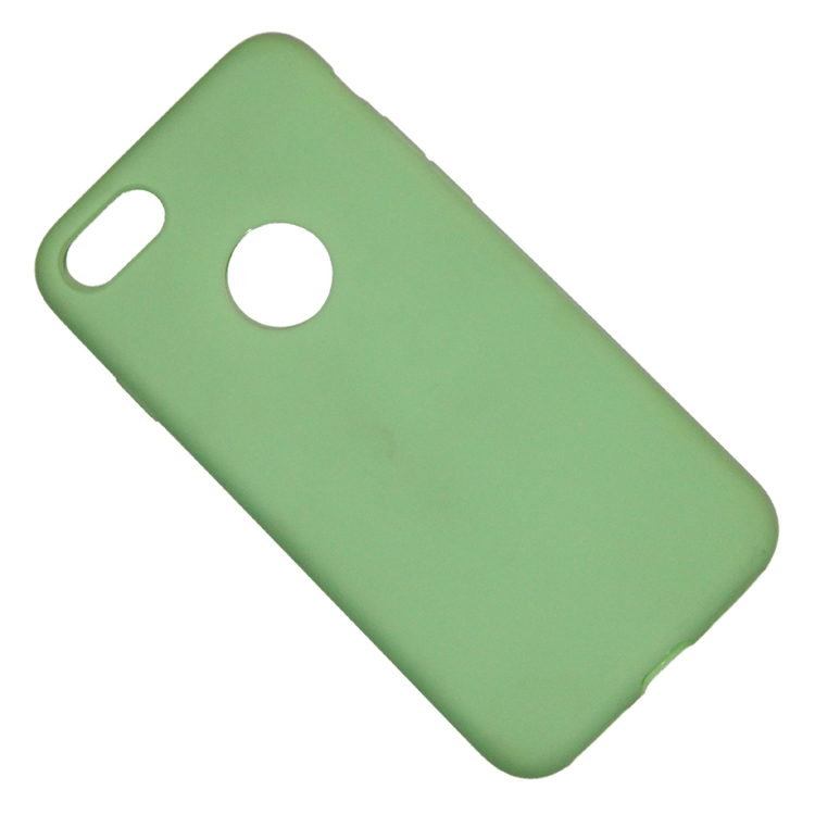 Чехол iPhone 7, 8, SE 2020, SE 2022 силиконовый матовый №2 <зеленый>