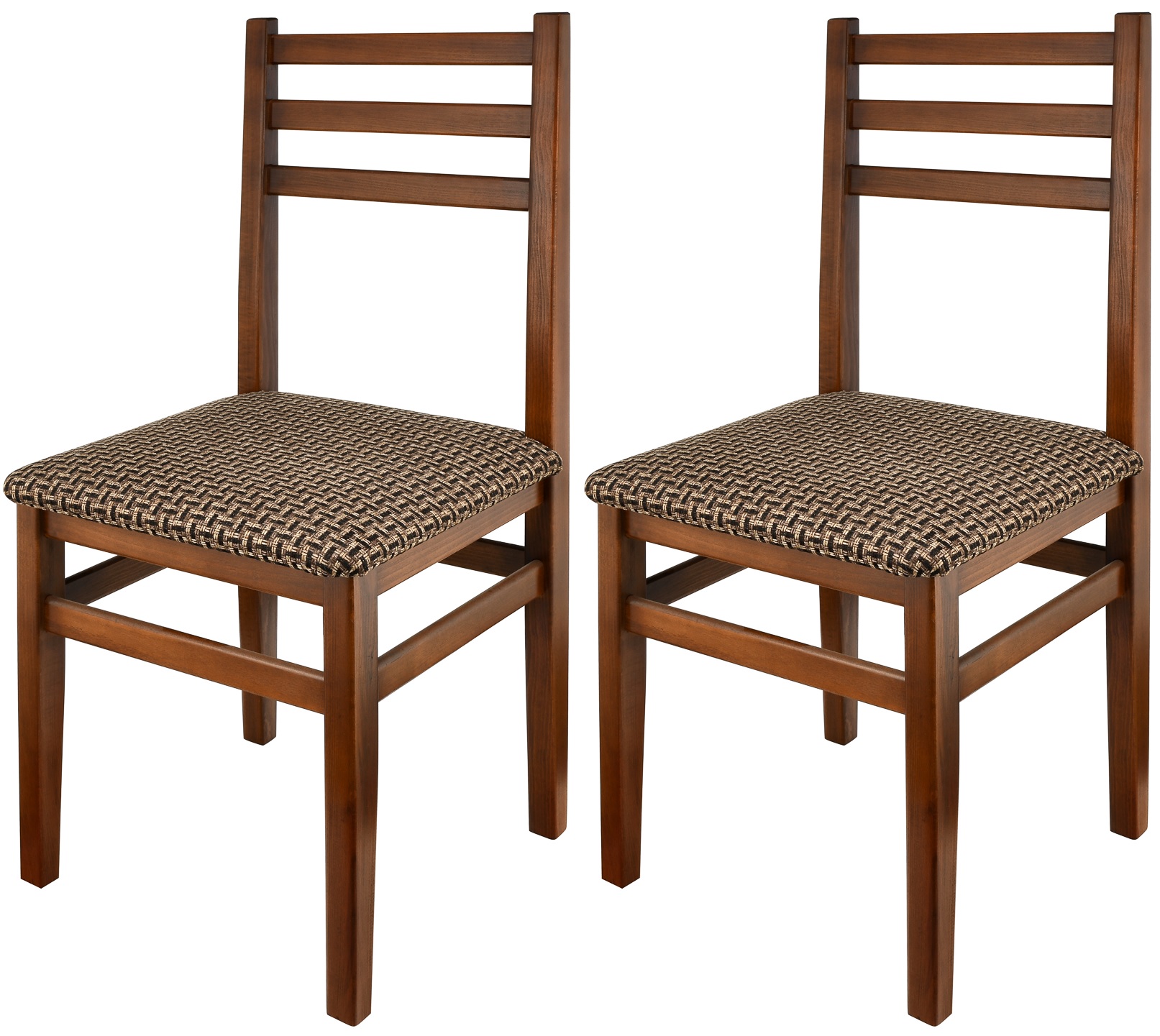 Комплект стульев  KETT-UP ECO LUKAS (ЛУКАС) цвет орех, массив бука, 2 шт