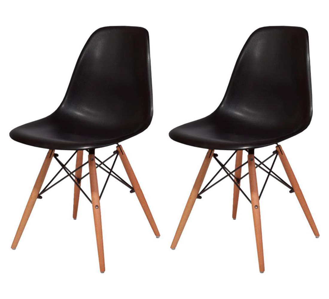 Комплект стульев 2 шт. SOKOLTEC HW9001, черный
