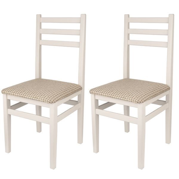 Комплект стульев KETT-UP ECO LUKAS (ЛУКАС) белые, массив бука, 2шт