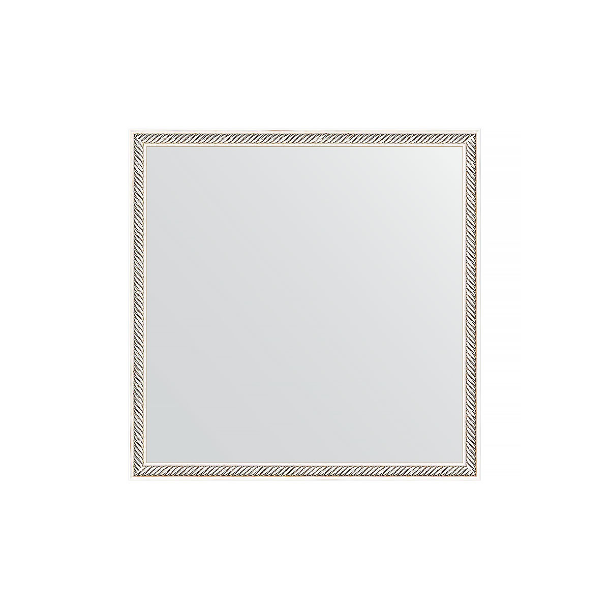 Зеркало в раме 58x58см Evoform BY 0605 витое серебро