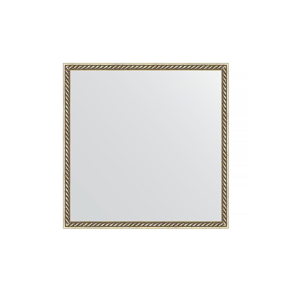 Зеркало в раме 58x58см Evoform BY 0617 витая латунь