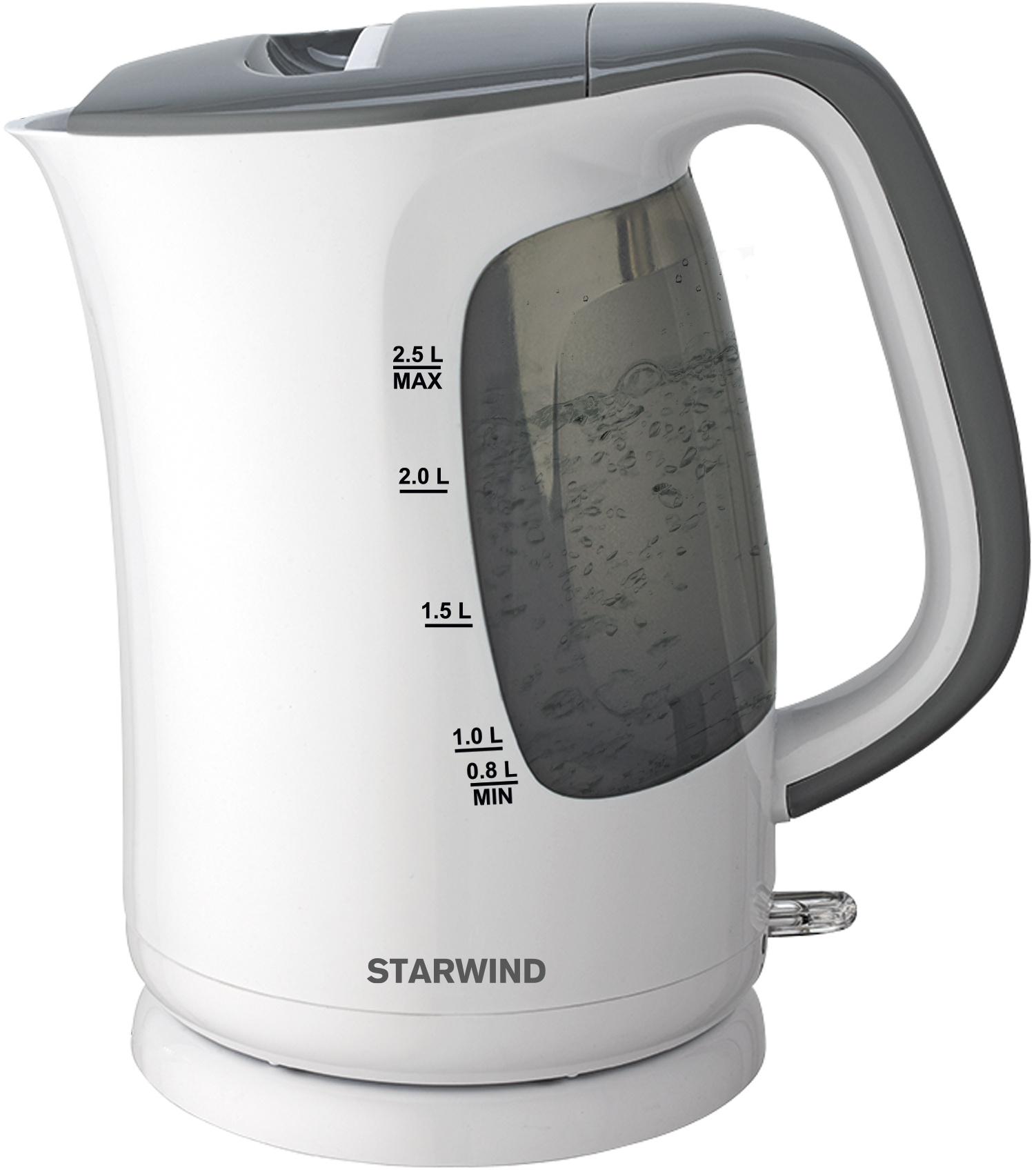 Чайник электрический STARWIND SKG3025 2.5 л белый, серый