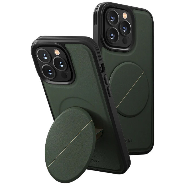 Чехол Uniq Novo with magnetic grip для iPhone 14 Pro, Зеленый
