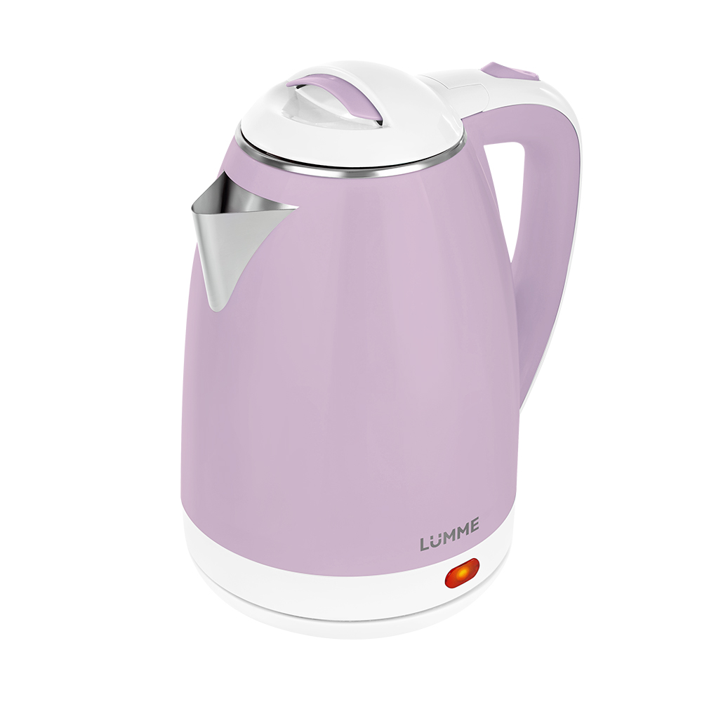 Чайник электрический LUMME LU-166 2 л белый, розовый