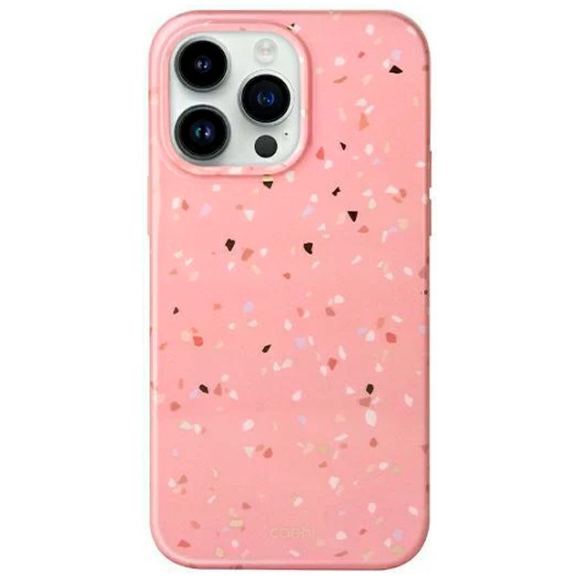 Чехол Uniq Coehl Terrazzo для iPhone 14 Pro, Coral Pink