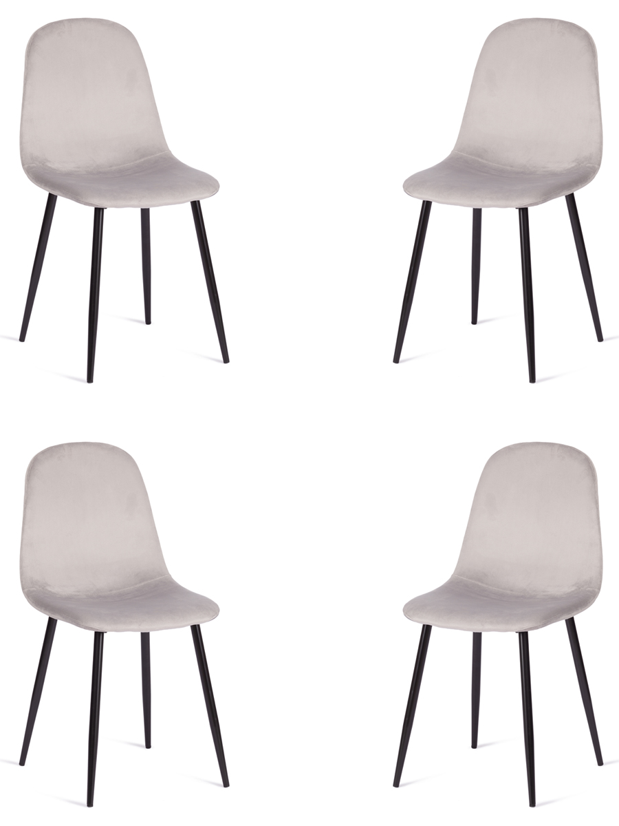 Комплект обеденных стульев для кухни TetChair BREEZE, 4 шт, светло-серый